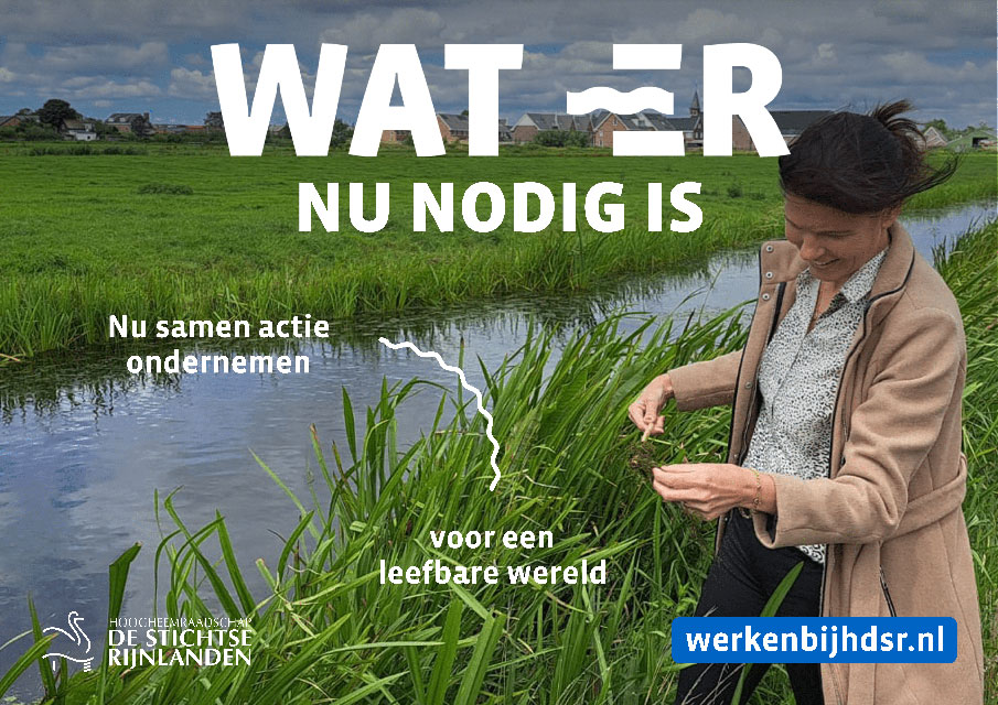“Het is tijd voor actie om NU de biodiversiteit in en langs het water ...